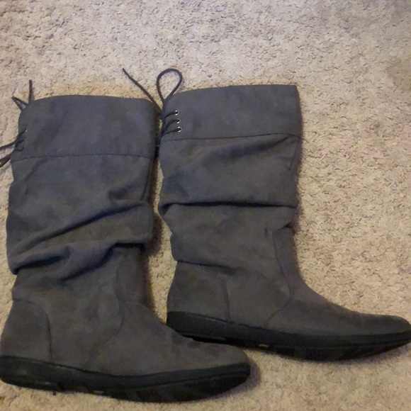 Shoes | Gray Boots | Poshmark
